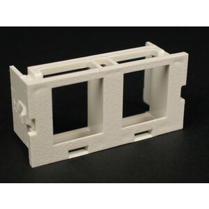BEZEL 2PORT BLACK 2A KEYSTONE JACKS