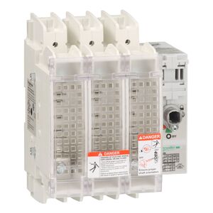 Disconnect Switch, Plate Mount, 3 Poles, 600VAC, 100A