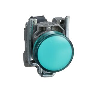 Pilot Light, LED, 110 to 120VAC, Plastic, Green
