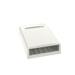4 PORT MINICOM SURFACE MOUNT BOX - OFF WHITE