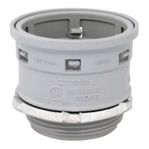 ENT Conduit Connector, 1-1/2 in., Threaded, PVC, ENT