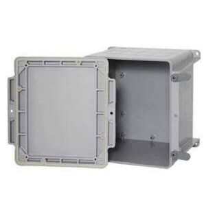 Junction Box, 12 in. H, 12 in. W, 6 in. D, PVC, Screw, Indoor, Outdoor ...