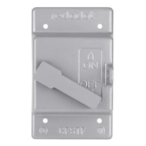 Device Box Cover, 1, Aluminum Die Cast, Metallic