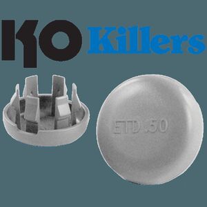 Knockout Filler, 1/2 in., Plastic, Snap-In