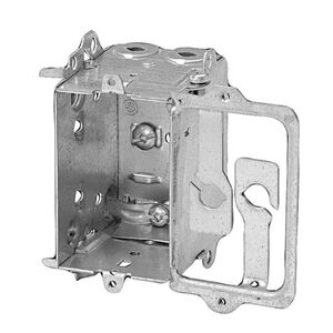 Power / Communication Boxes, Steel, Silver, 1 Gang