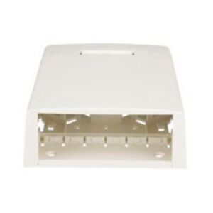 12 PORT FIBER BOX SURFACE MOUNT - OFF WHITE