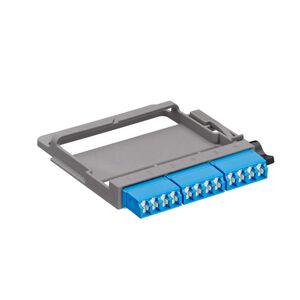 12F LC QUAD OS2 ADAPTER PLATE -BLUE