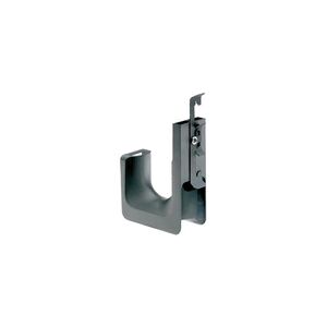 3/8" NYLON THREADED ROD J-HOOK W/ CLIP - BLACK MOQ - 50