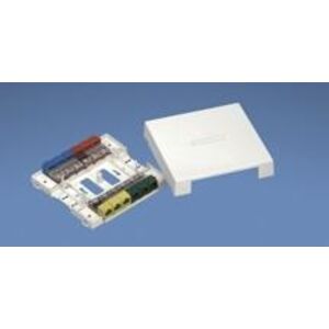 12 PORT SURFACE MOUNT BOX - WHITE