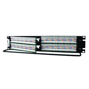 48P HD CAT6 PATCH PANEL BLACK